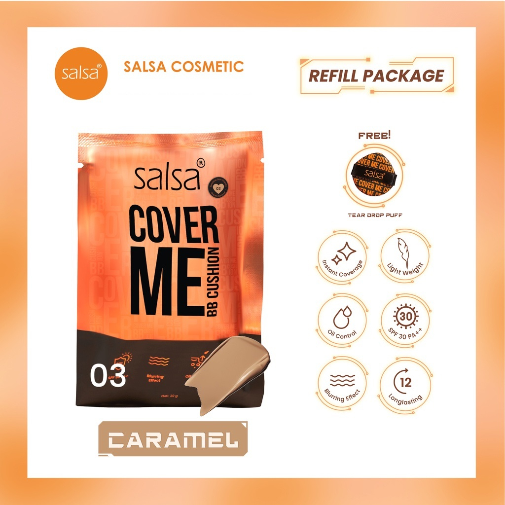Jual CILUBAA SALSA Cover Me BB Cushion SPF 30 || Foundation Make Up ...