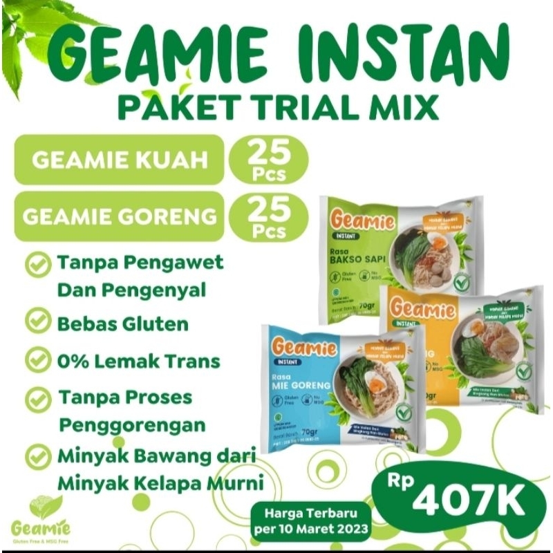 Jual Paket Campur Ekonomis Geamie Instant Trial Mix Kuah dan Goreng ...