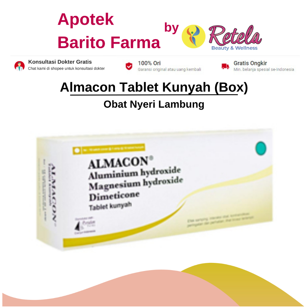 Jual ALMACON TAB 100`S | Shopee Indonesia