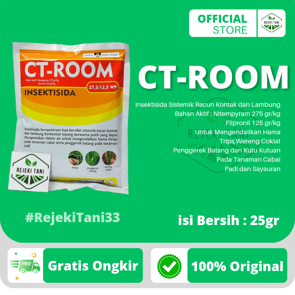 Jual Insektisida Berspektrum CT-ROOM 27,5/12,5WP 25GR CT Rom CTROOM ...