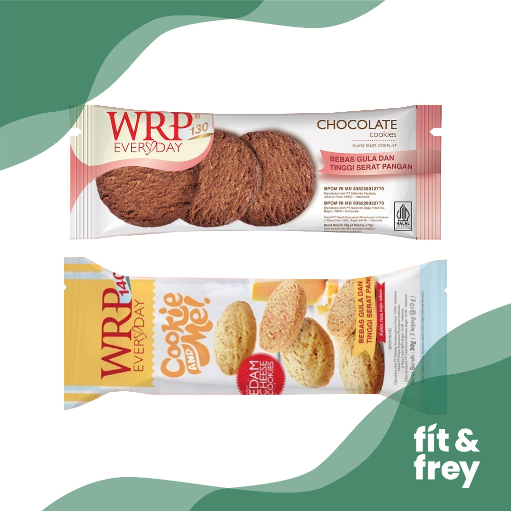 Jual WRP Cookies 30g - Chocolate / Keju Edam - Tinggi Serat - Cemilan ...