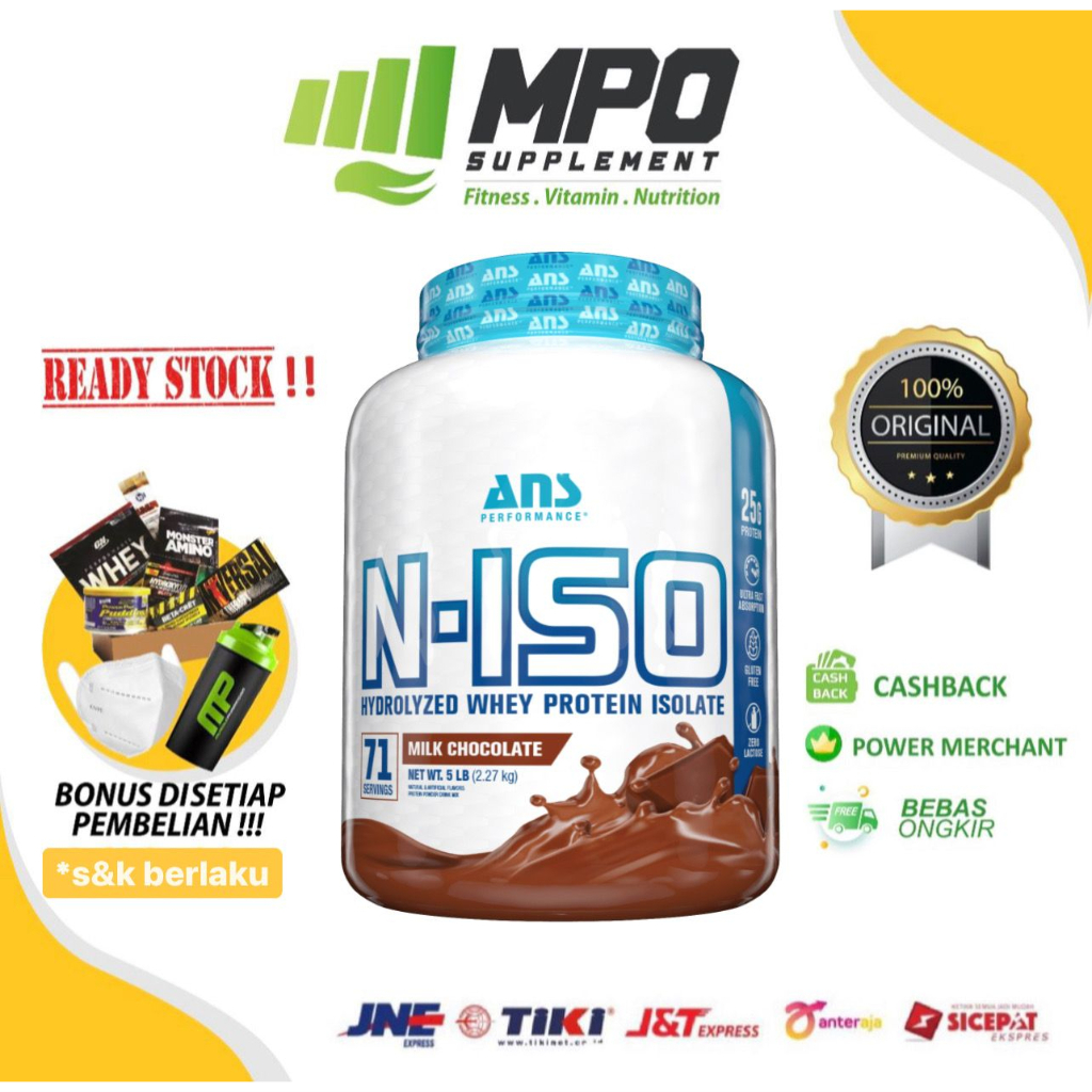 Jual ANS N-ISO (5lbs) ANS N Iso Hydrolyzed Whey Protein Susu Protein ...