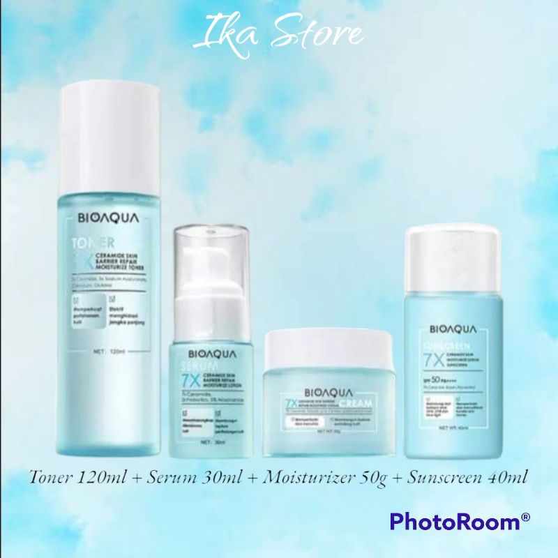 Jual Bioaqua Repair Barrier Set (Toner 120ml+Serum 30ml+Moisturizer 50g ...