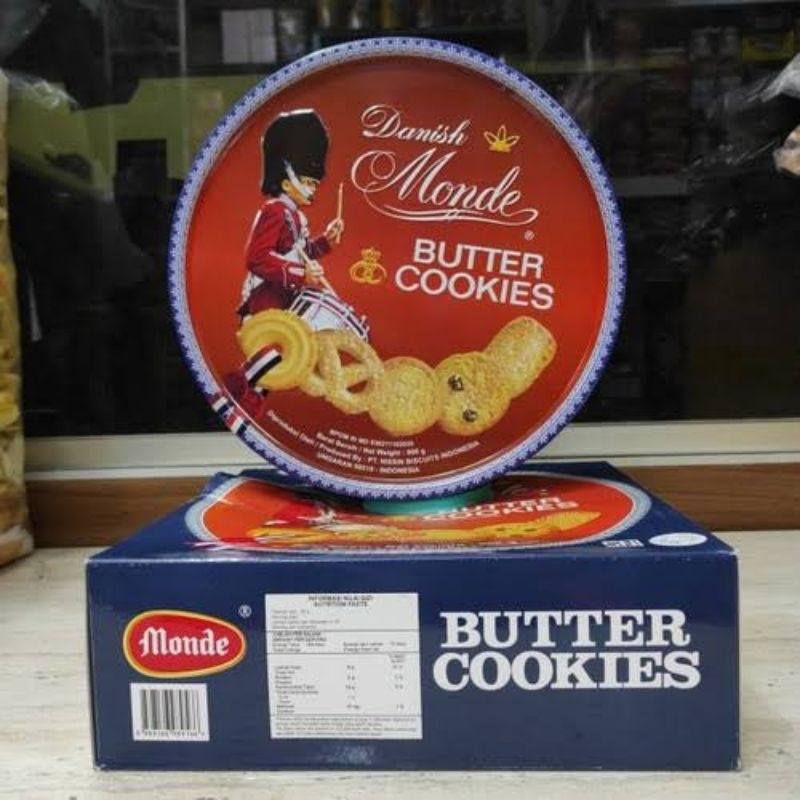 Jual Biskuit Lebaran Monde Butter Cookies 908 Gram/908gram Kaleng Besar ...