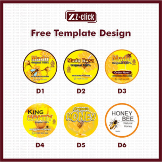 Jual STIKER LABEL/STIKER BOTOL MADU/STICKER MADU/STICKER LABEL/CETAK ...