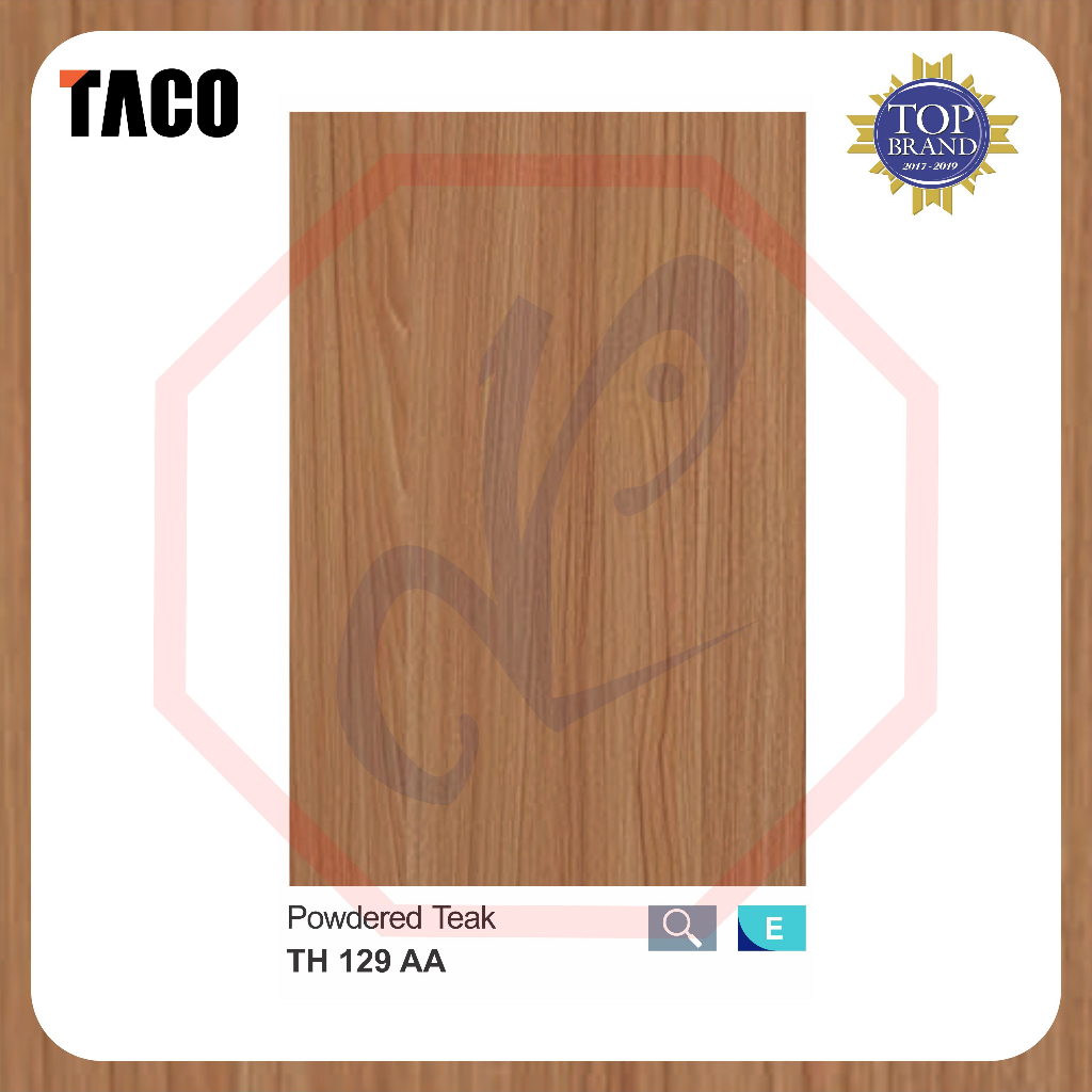 Jual TACO HPL WOODGRAIN SHEET POWDERED TEAK TH 129 AA Pelapis Triplek ...