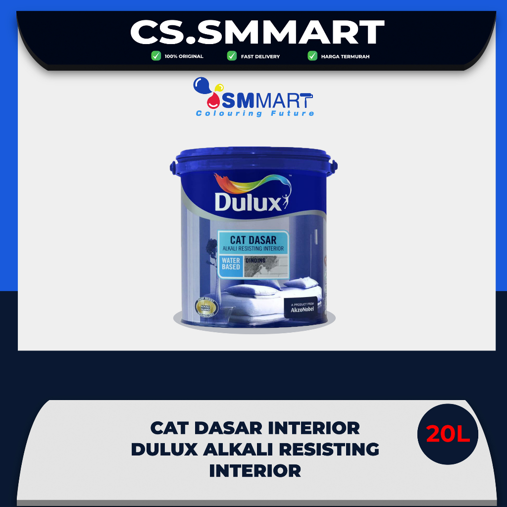 Jual DULUX ALKALI RESISTING PRIMER / CAT DASAR INTERIOR PAIL/20L | Shopee Indonesia