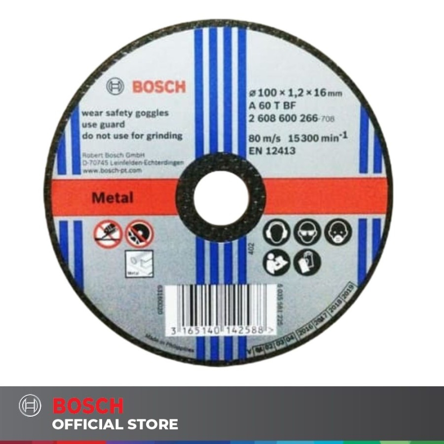 Jual Bosch Mata Gerinda / Batu Potong Besi 4"X 1,2 (266) | Shopee Indonesia