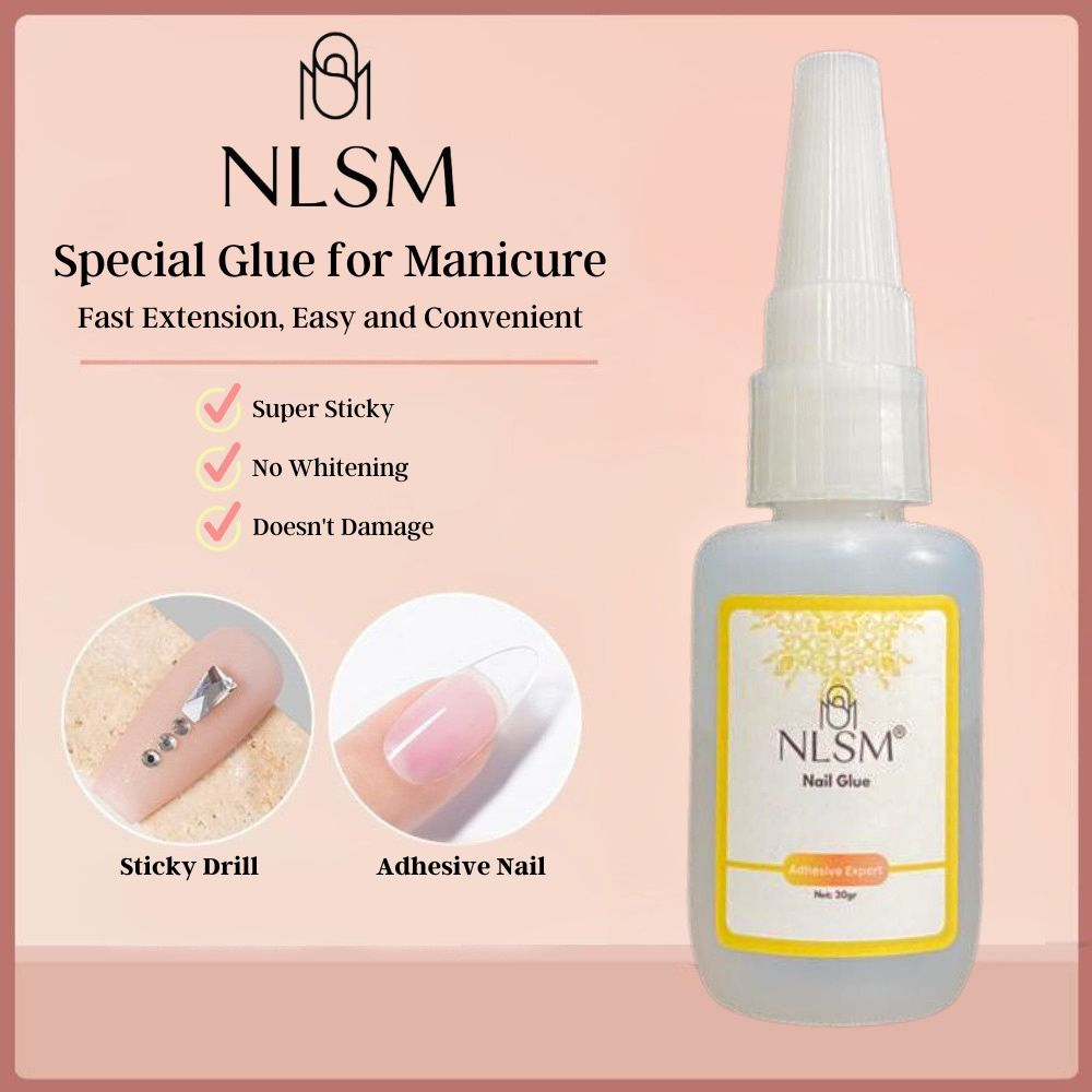 Jual NLSM NAIL GLUE 20gr ADHESIVE EXPERT PROFESSIONAL PREMIUM / LEM CAIR KUKU PALSU LEM ...