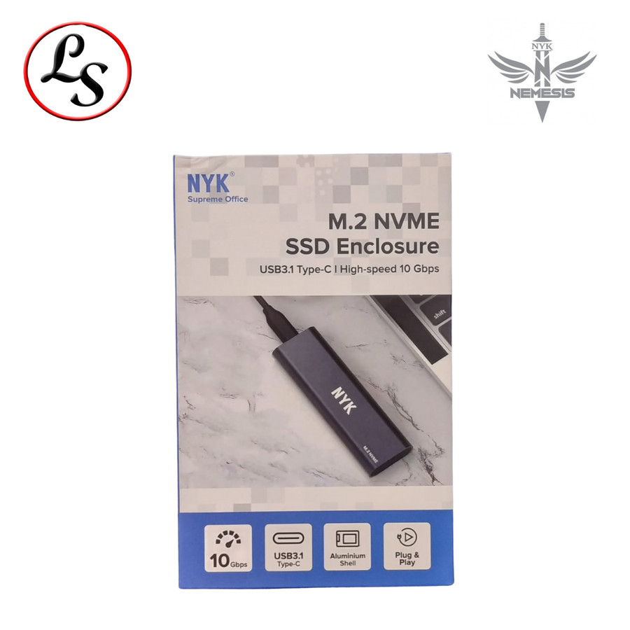 Jual NYK SSD Enclosure USB 3.1 to M.2 NVME / Casing M2 NVME Type C 3.1 ...