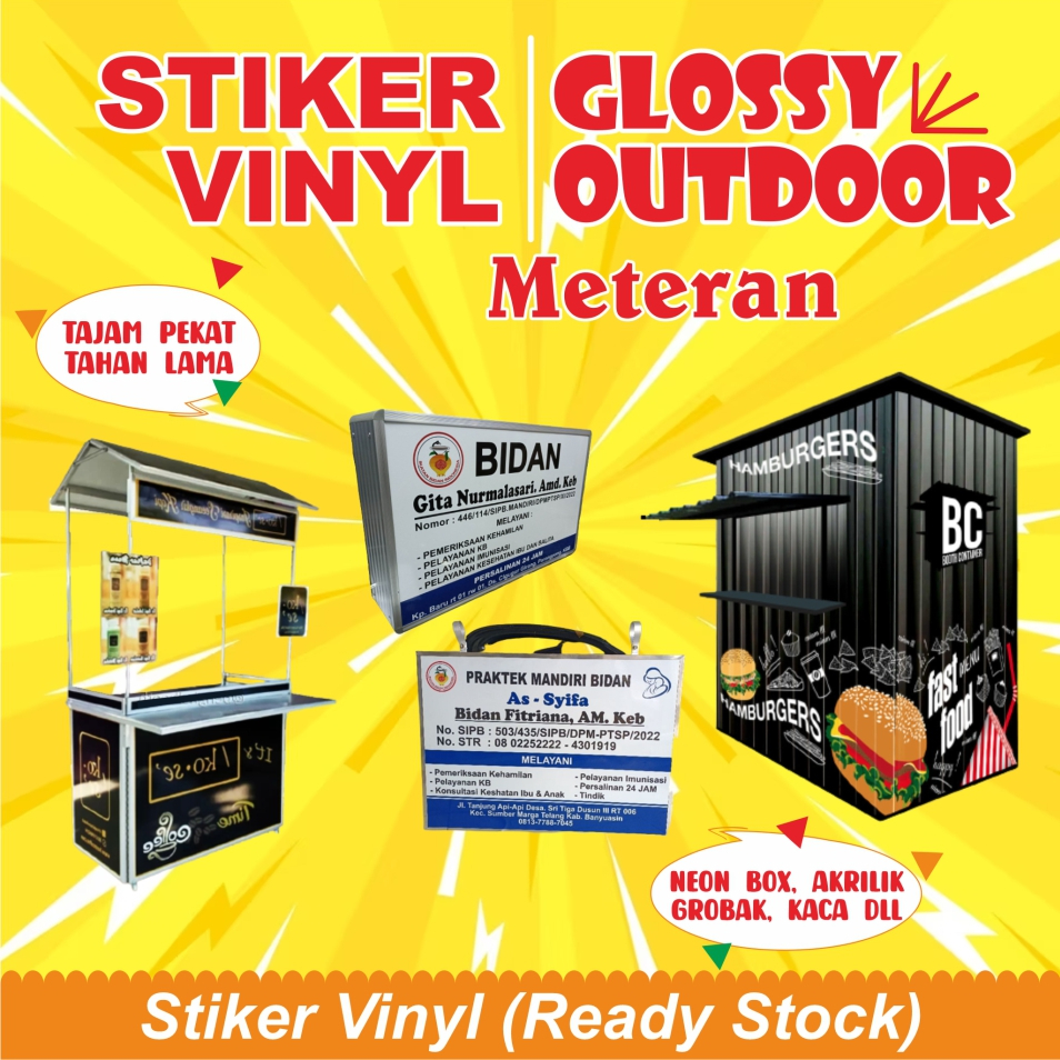 Jual CETAK STIKER ROMBONG, BOOTH, GEROBAK, NEONBOX | Shopee Indonesia