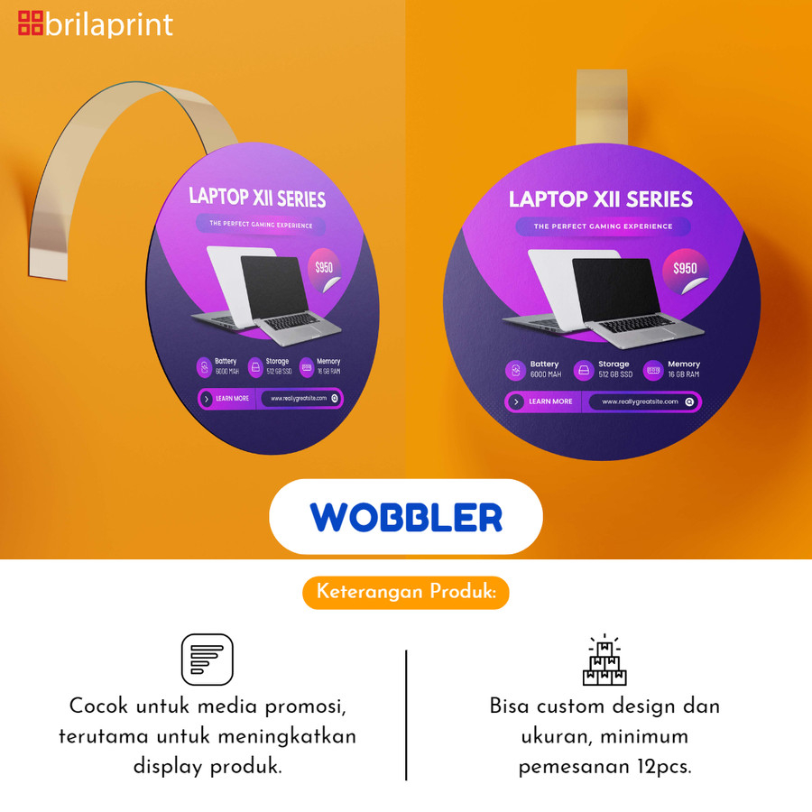 Jual Cetak Wobbler Mika Bentuk | Wobbler Display | Shopee Indonesia
