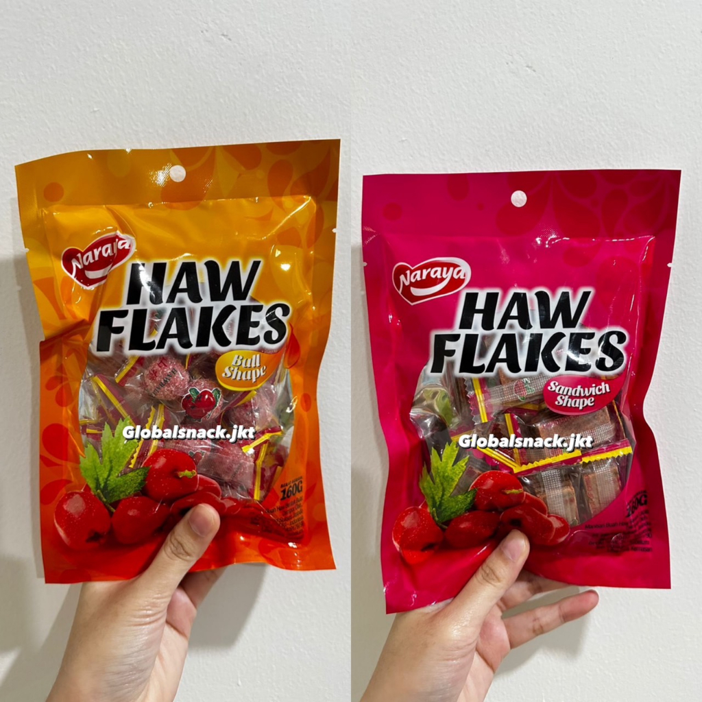 Jual NARAYA HAW FLAKES BALL SHAPE / SANDWICH SHAPE BAG 160GR | Shopee ...