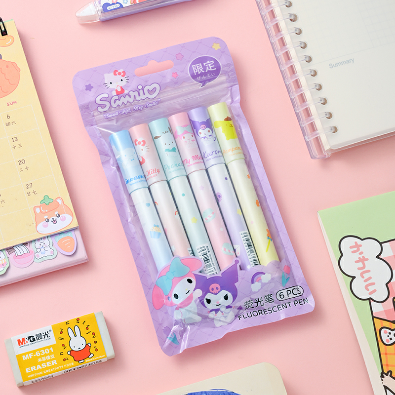 Jual 1 SET STABILO LUCU SANRIO / HIGHLIGHTER PASTEL / PENANDA PEWARNA ...