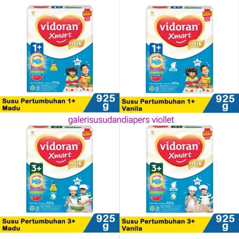 Jual Vidoran Xmart 1+/3+ Madu/Vanila 925gr | Shopee Indonesia
