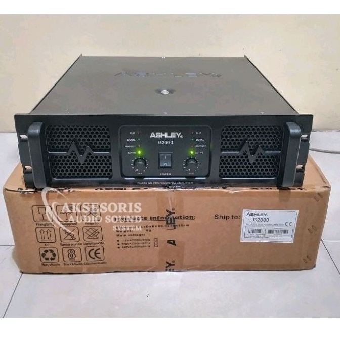Jual Power Amplifier ASHLEY G2000 2x1800 Watt Original Produk Kualitas ...