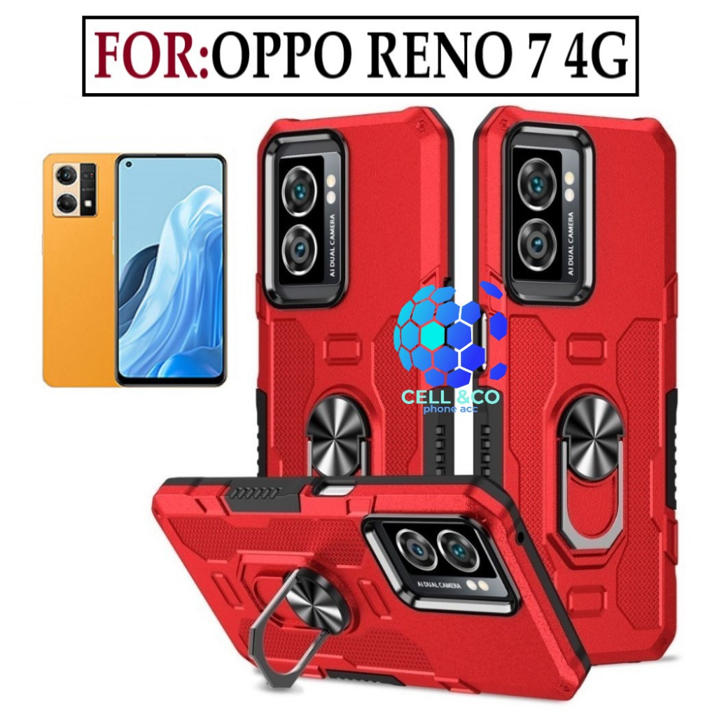 Jual Case Armor OPPO RENO 7 4G Iring Cincin Magnetic Kesing Hp Protect ...