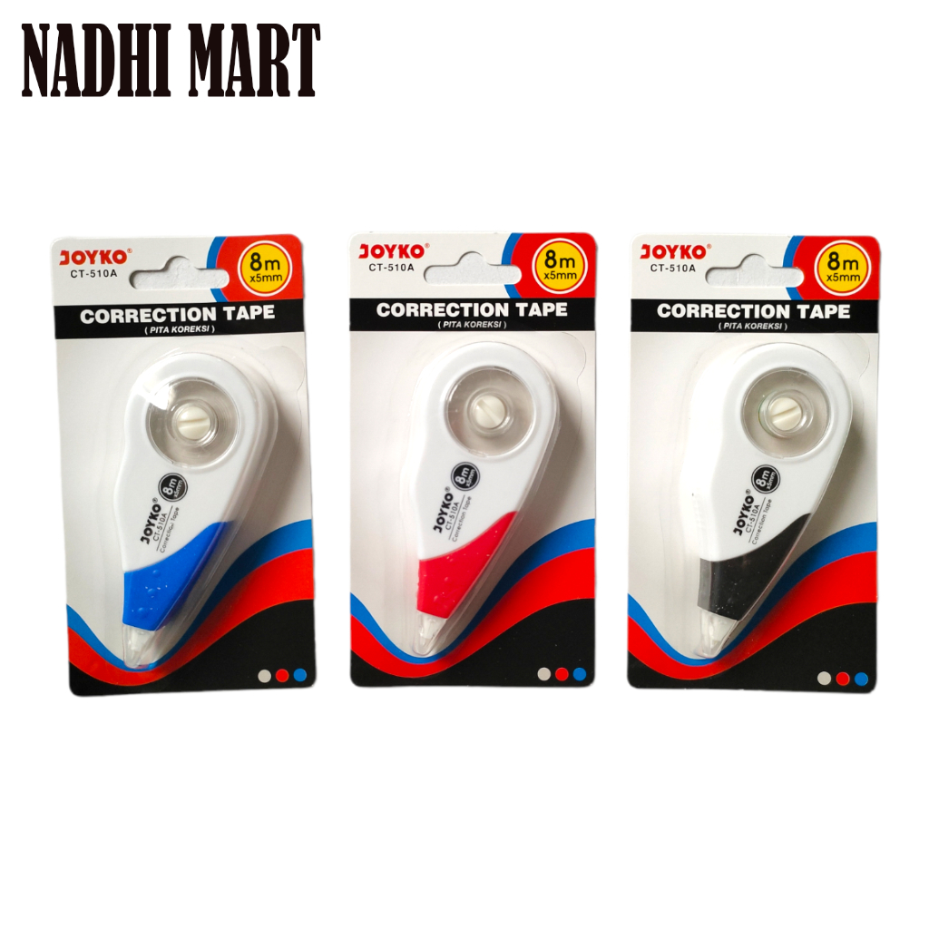 Jual JOYKO CORRECTION TAPE KERTAS / COR TAPE JOYKO CT-510A (12/360 ...