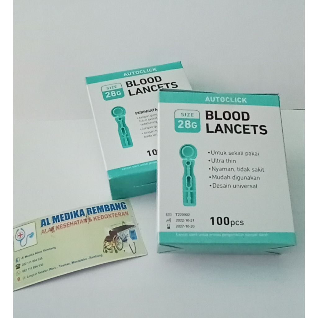 Jual BLOOD LANCETS 28G ONEMD BOX 100 PCS | Shopee Indonesia
