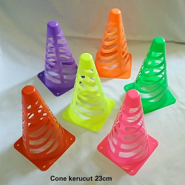 Jual CONE / CONES KERUCUT LENTUR LUBANG LINGKAR ISI 12PCS UNTUK LATIHAN ...