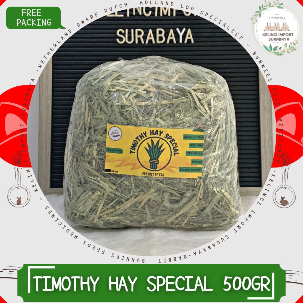 Jual TIMOTHY HAY SPECIAL Rumput Hay Makanan Kelinci - 500 GRAM | Shopee ...