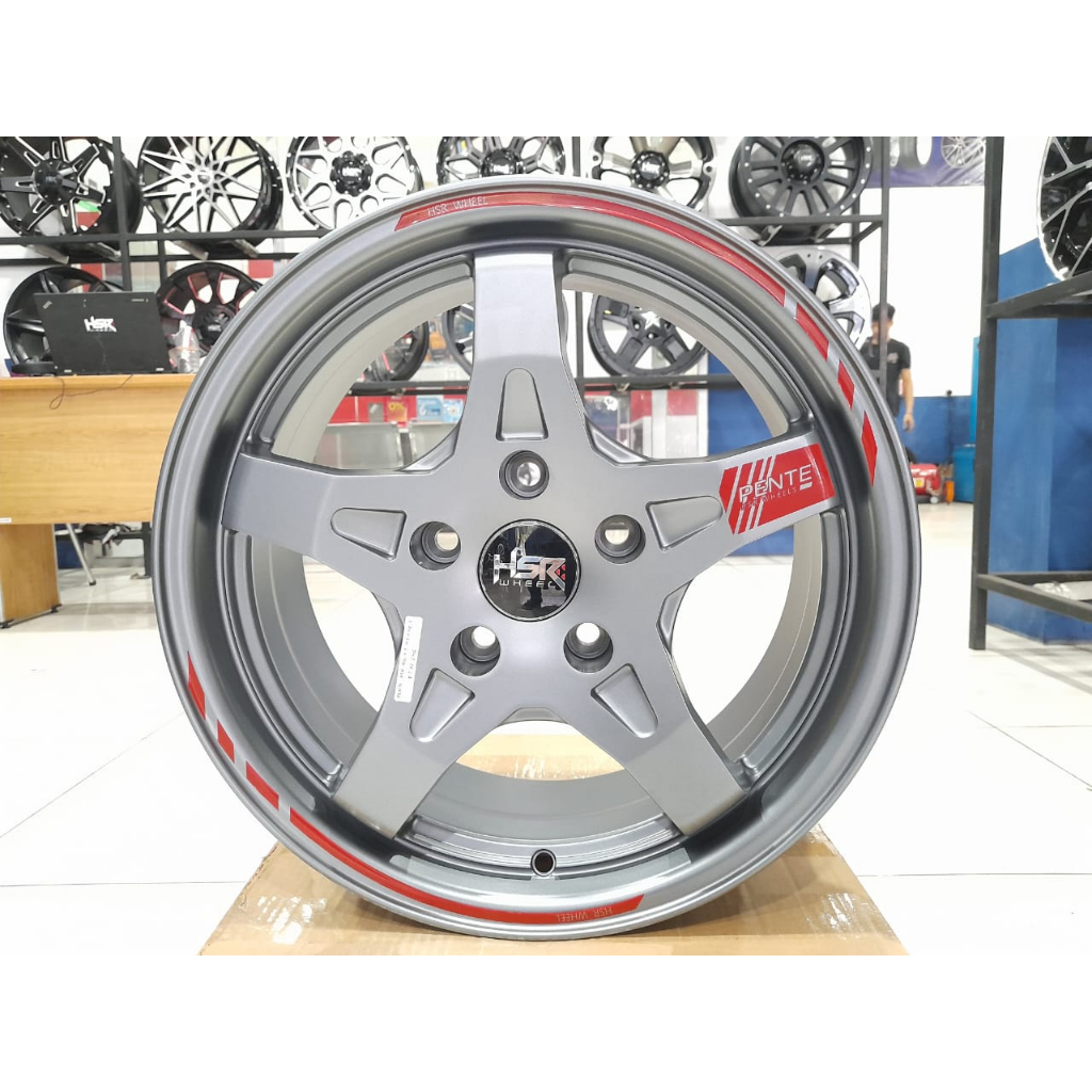 Jual Velg Mobil Ring 16 Untuk Ertiga Luxio Xpander Grand max HSR PENTE R16X7 H5X114,3 ET42 Matte ...