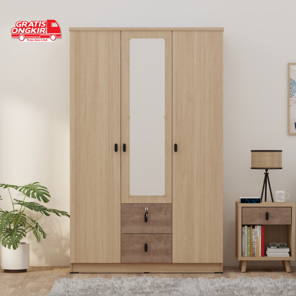 Jual Astrobox Lemari Pakaian 3 Pintu / Almari Baju / Lemari Baju ...