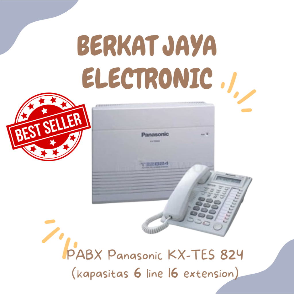 Jual PABX Panasonic KX-TES 824(kapasitas 6 line 16 extension) | Shopee ...