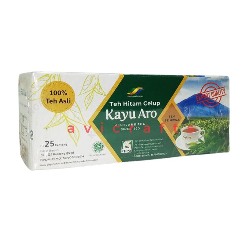 Jual Teh Hitam Kayu Aro 25 Kantong PTPN IVI | Shopee Indonesia