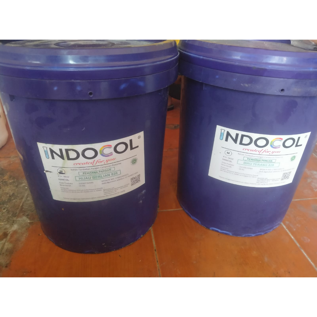 Jual pewarna makanan biru / pewarna serbuk indocol | Shopee Indonesia