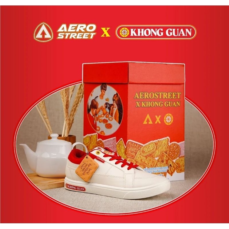 Jual Aerostreet x Khong Guan Sepatu Sneakers Limited Edition | Shopee ...
