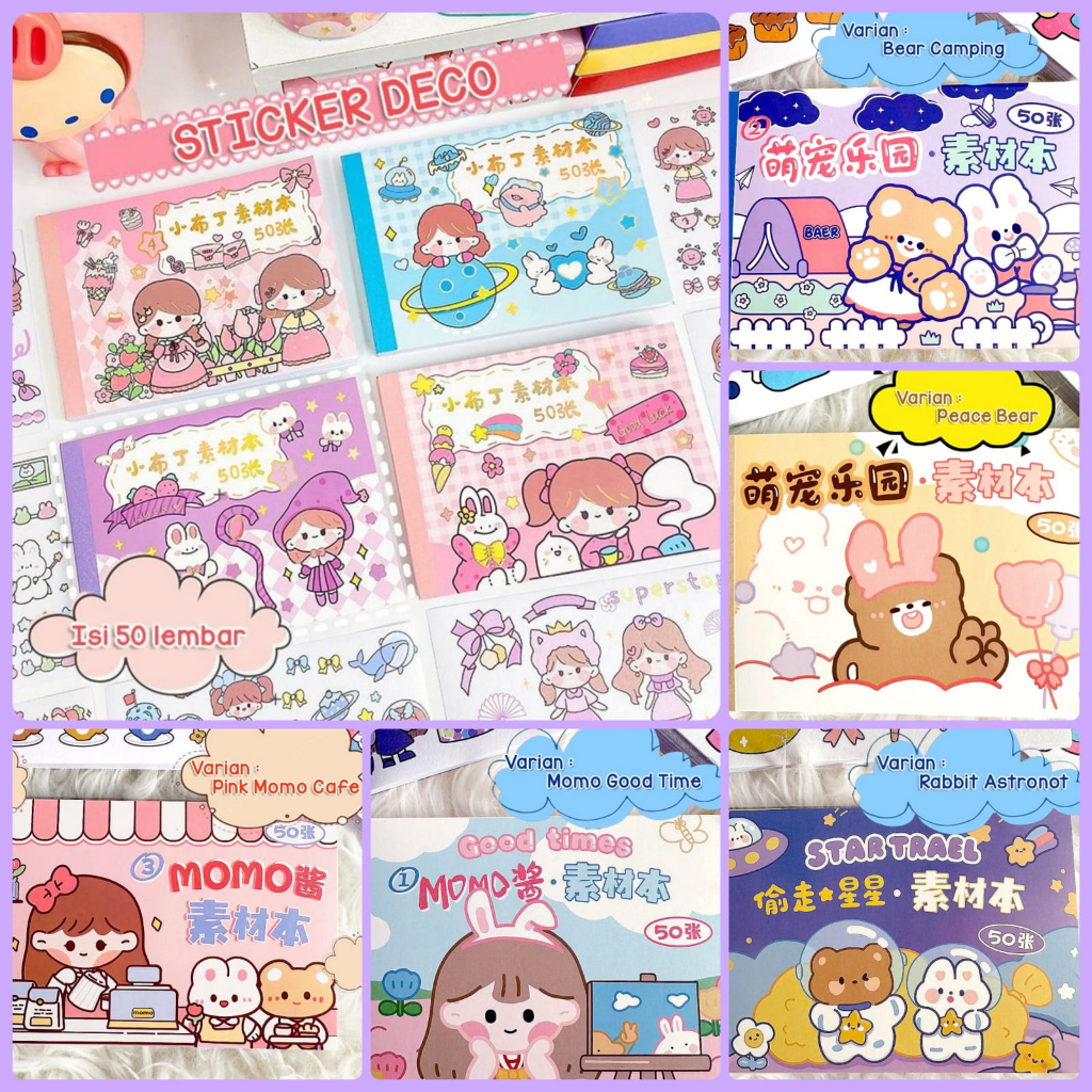Jual DIARY DECO ALBUM MOMO ISI 50 LEMBAR | STIKER LUCU | MOMO | STIKET ...