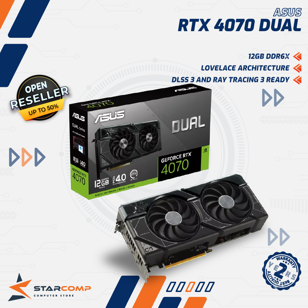 Jual Asus DUAL GeForce RTX­­ 4070 12GB GDDR6X VGA RTX4070 | Shopee Indonesia