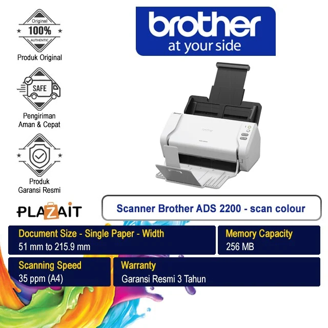 Jual Scanner Brother ADS2200 | Shopee Indonesia