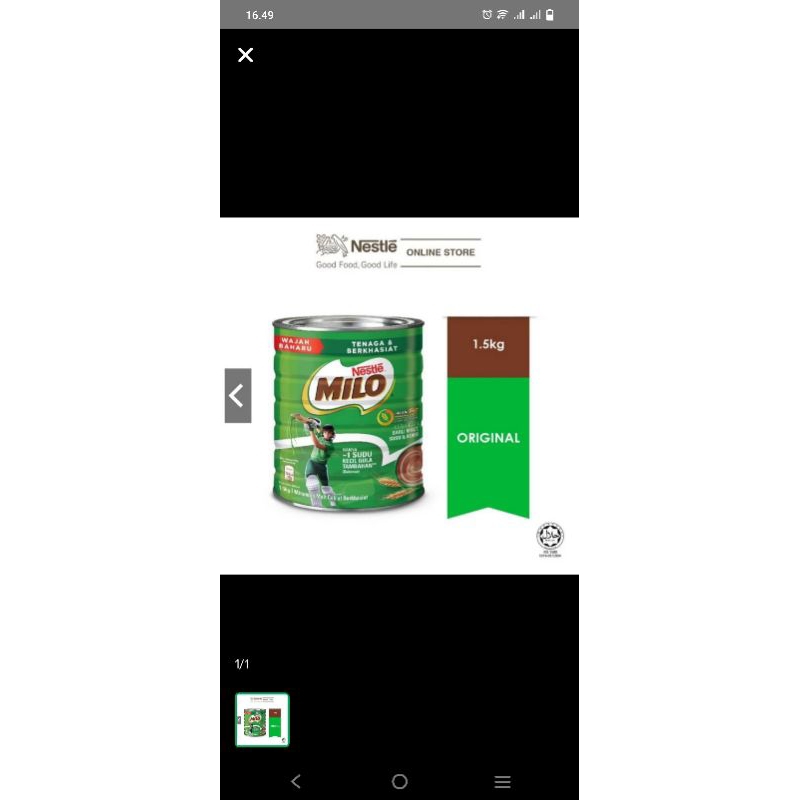 Jual milo kaleng original 1.5 kg | Shopee Indonesia