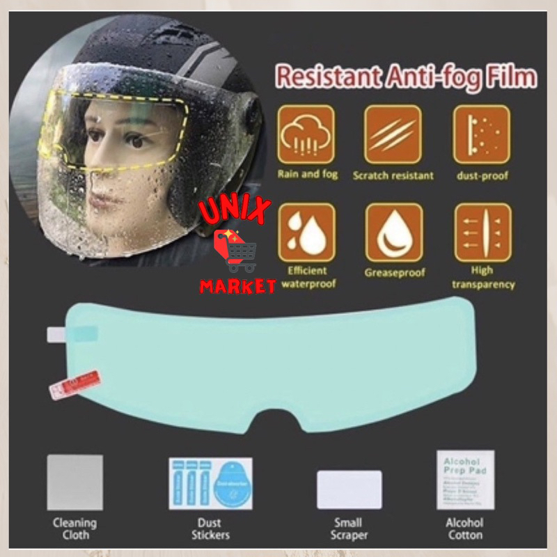 Jual Sticker Kaca Helm Anti Embun Anti Fog / Sticker Kaca Helm Fog ...