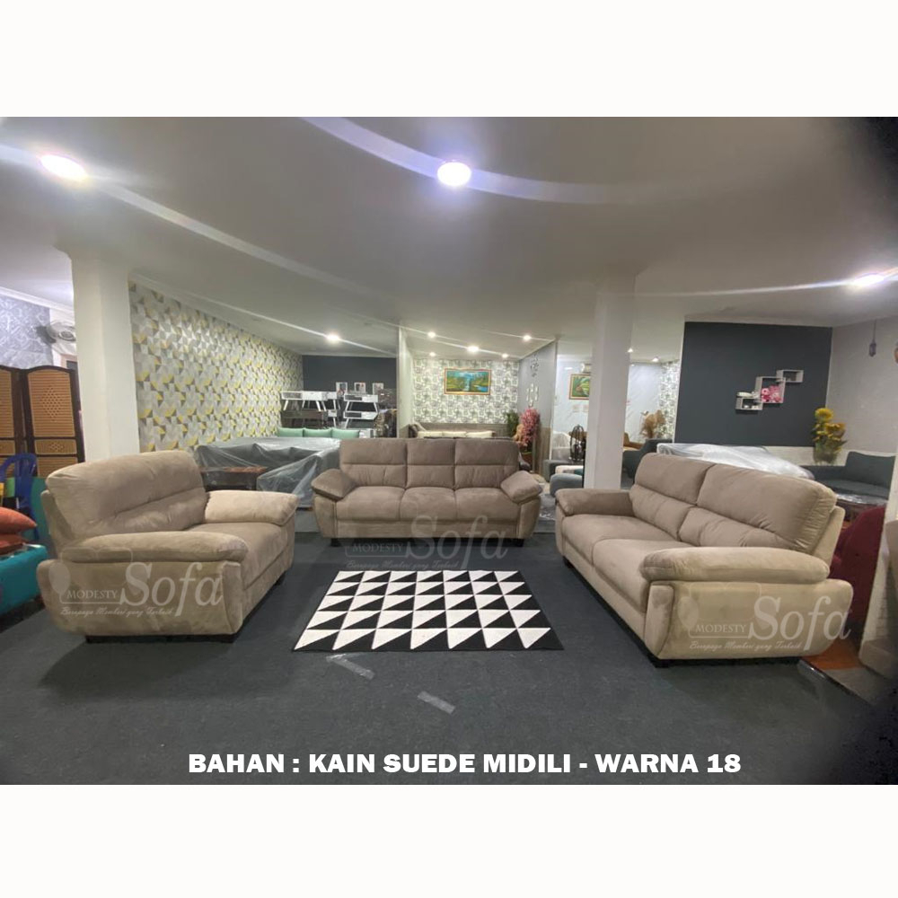 Jual Kursi Ruang Tamu Sandaran Tinggi Empuk / Best Seller / Sofa 321 Seater Boxer Smile Modesty ...