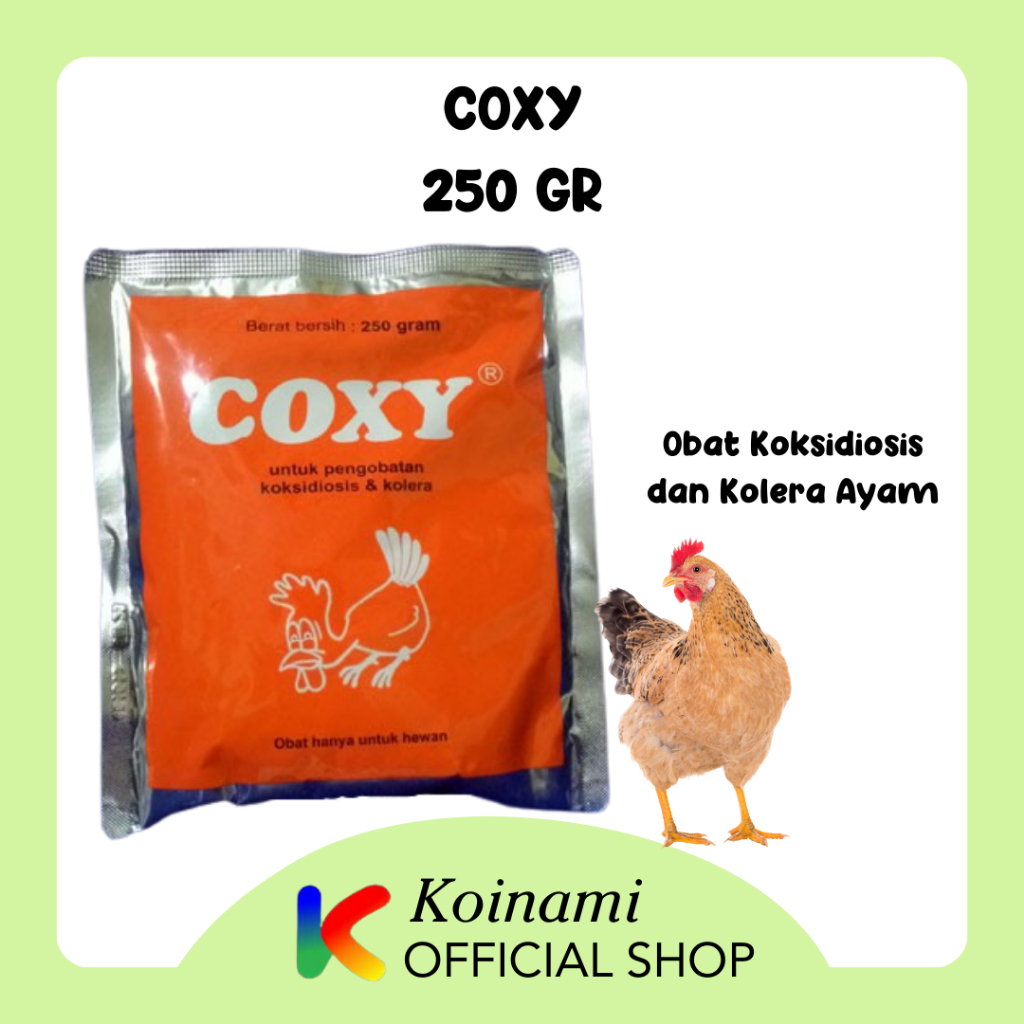 Jual COXY 250 gram AYAM OBAT KOKSIDIOSIS DAN KOLERA / OBAT AYAM ...