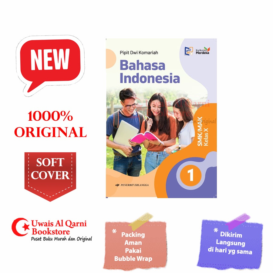 Jual BEST SELLER ORIGINAL BAHASA INDONESIA SMK/MAK KELAS 10 11& REVISI KURIKULUM MERDEKA PIPIT ...