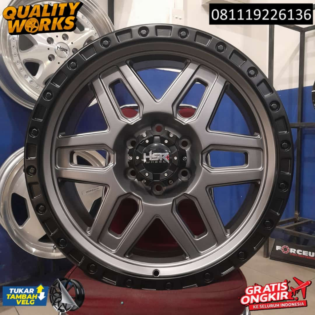 Jual JUAL VELG FORD RANGER RING 20 HSR MIHO LEBAR 9 PCD 6X139,7 ET18 SMB/BL VELG R20 PAJERO ...