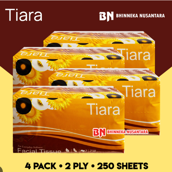 Jual FACIAL TISSUE TIARA 250 SHEET 2PLY I TISSUE WAJAH LEMBUT I TISSUE TIARA I REFIIL TISSUE ...