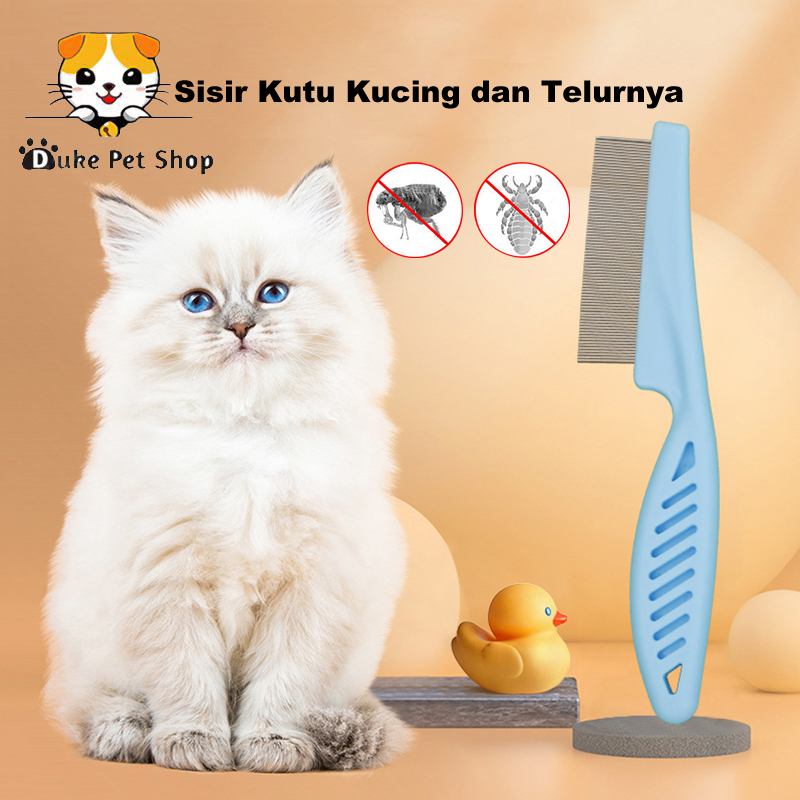 Jual Sisir Kutu Kucing Dan Telurnya Grooming Hewan Serit Logam Gagang ...