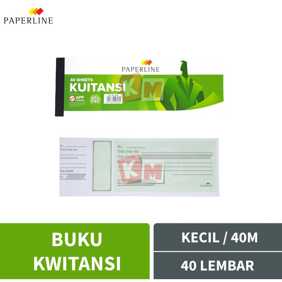 Jual Buku Kwitansi Kecil Paperline Isi 40 Lembar Kuitansi 40M PPL KT 40 M | Shopee Indonesia
