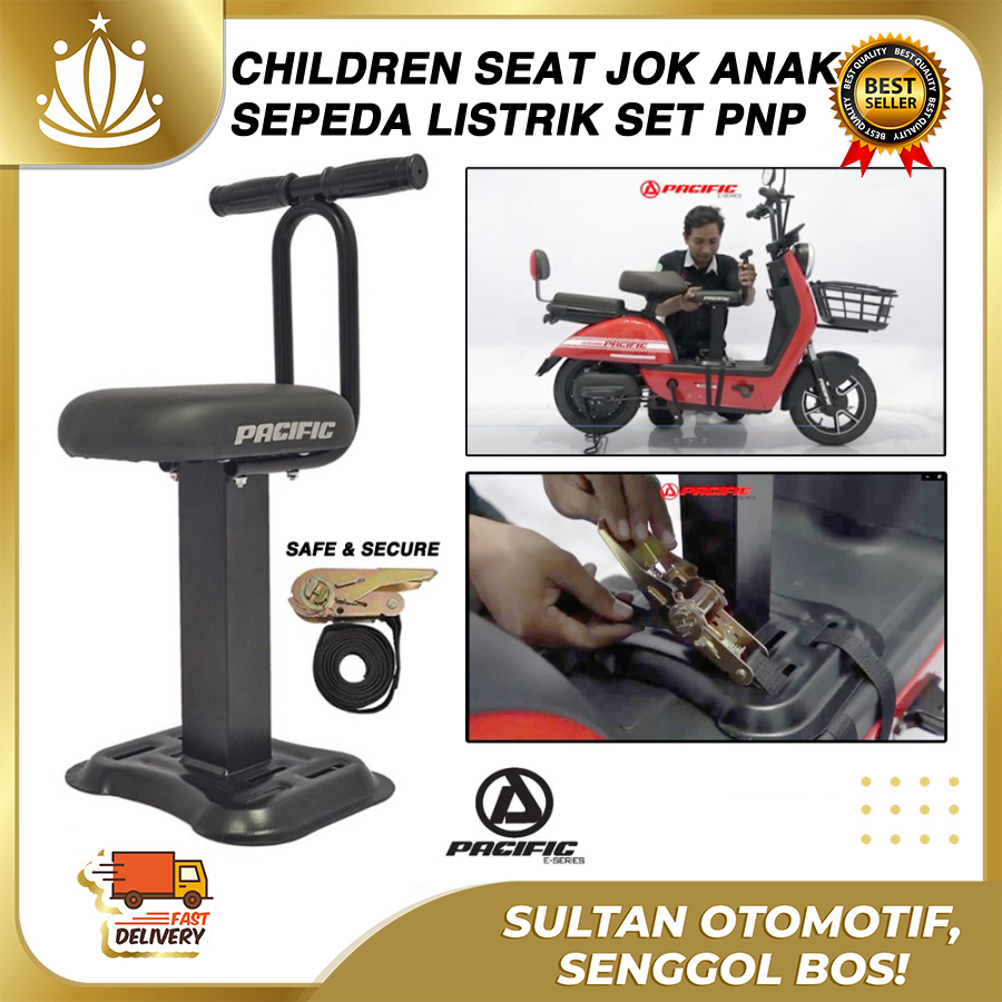 Jual Children Seat Jok Boncengan Anak Depan Sepeda Listrik PACIFIC ...