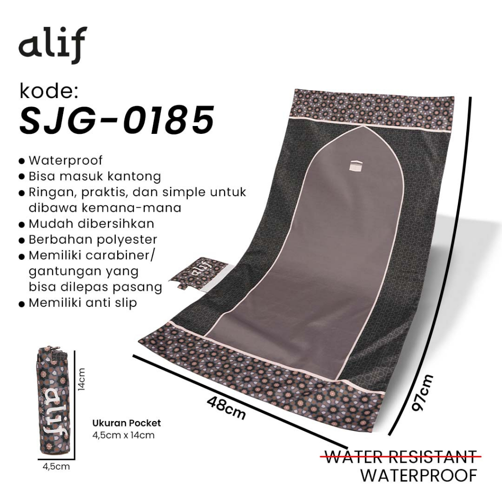 Jual Alif Modern Wear - Sajadah Genggam Travel Waterproof Anti Slip ...