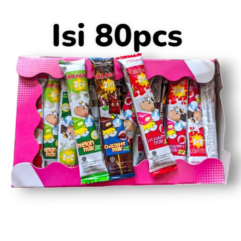 Jual Parago Box isi 80pcs / Parago Chewy Candy | Shopee Indonesia