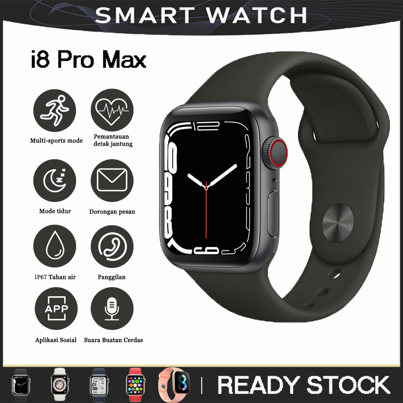 Jual Smartwatch i8 Pro Max Jam pintar S8 1.92 Inci Layar Sentuh 45 Mm ...
