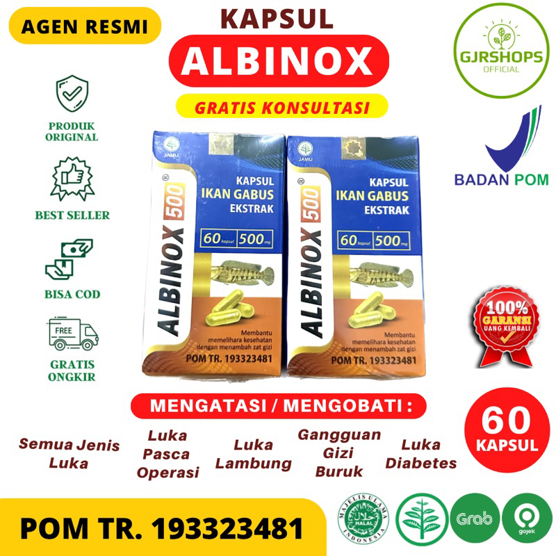 Jual ALBINOX EXTRAK IKAN GABUS OBAT LUKA PASCA OPERASI, LUKA BAKAR DAN ...