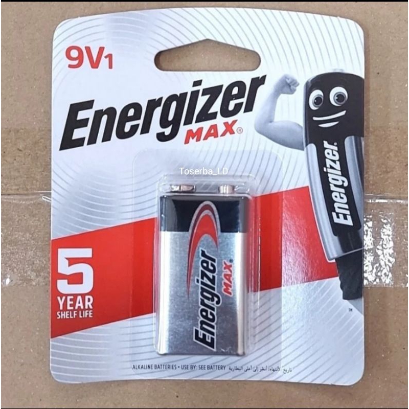 Jual Baterai Battery 9V Segi Petak Alkaline Energizer | Shopee Indonesia