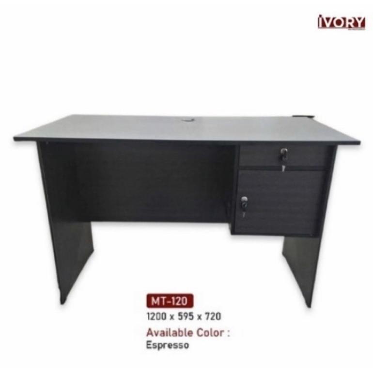 Jual Meja Kantor/ Meja tulis/ Meja Kerja/ Meja Panel 1/2 Biro Ivory ...